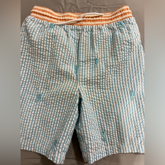 Kelly's Kids | Swim | Kellys Kids Seersucker Swim Trunks Size 67 | Poshmark